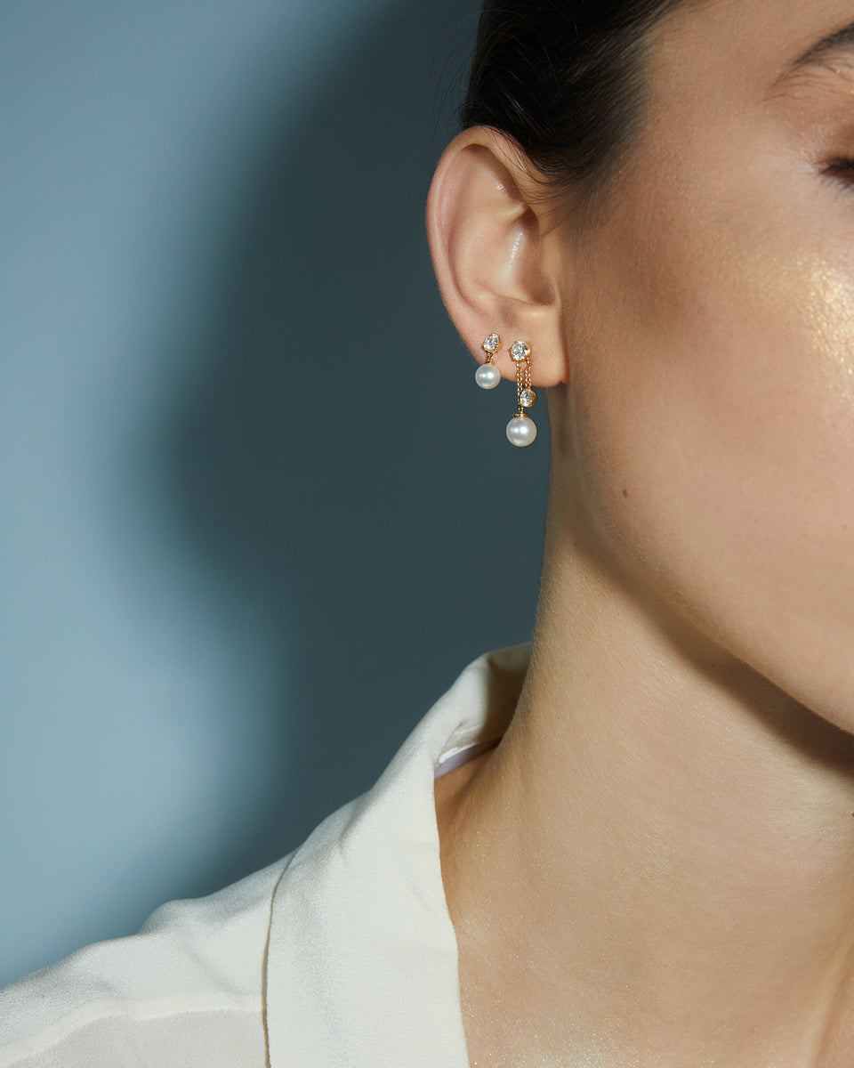 Lily earring - White Gold – Vever.com